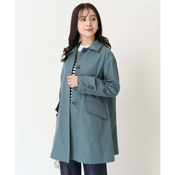 MK ミッシェルクラン（MK MICHEL  ）/【小さいサイズ】ミドル丈ステンカラーコート/洗える