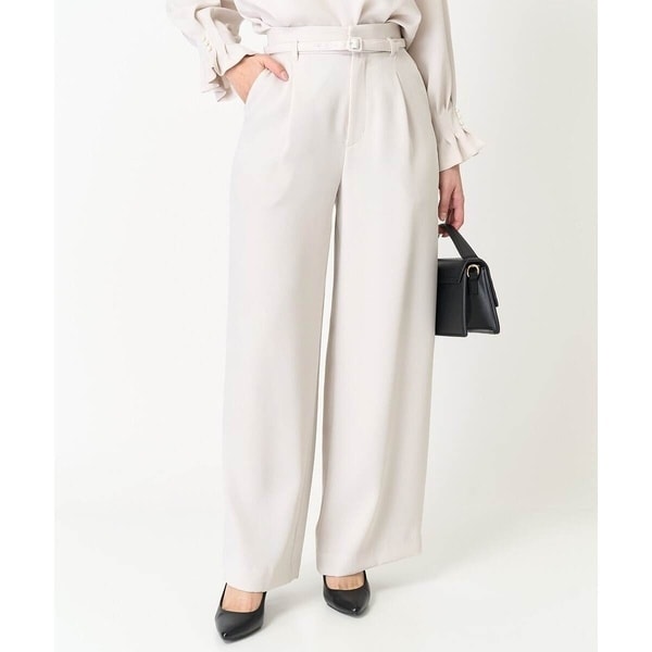 MK ミッシェルクラン（MK MICHEL  ）/【小さいサイズ】ハイウエストワイドパンツ/撥水加工/洗える/セットアップ対応