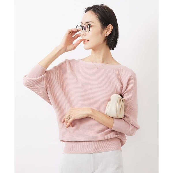 ミッシェルクラン（MICHEL ）/[小さいサイズ]ホールガーメント(R)ドルマンスリーブニット(7分袖)