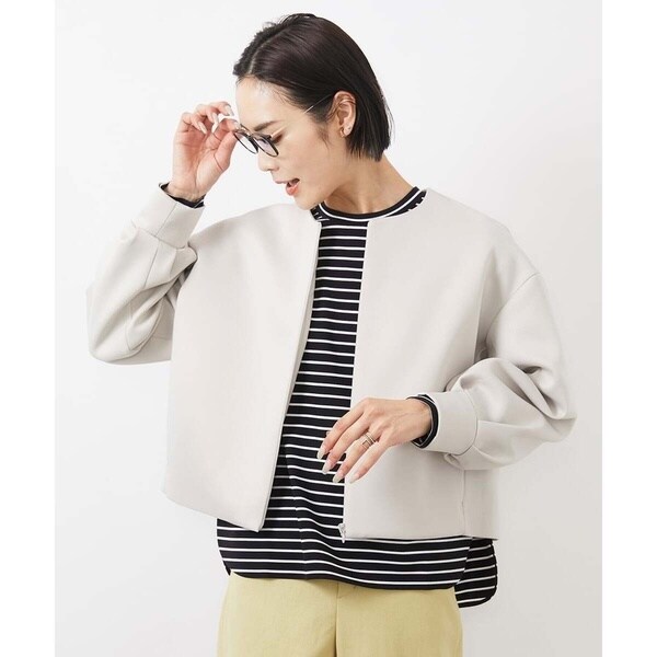 ミッシェルクラン（MICHEL ）/[小さいサイズ]2WAYジップカーデプルオーバー