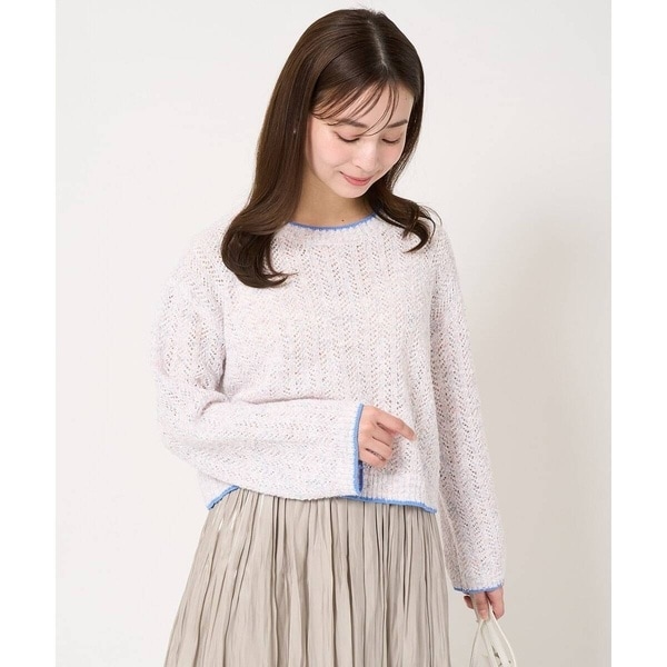 MK ミッシェルクラン（MK MICHEL  ）/【小さいサイズ】ミックスカラーヤーンニット/洗える