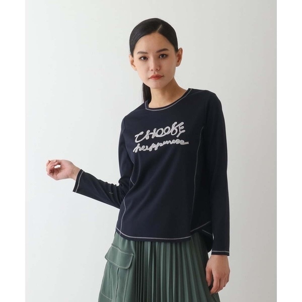 ヒロコビス（hirokobis）/【小さいサイズ】テープロゴコットンカットソー