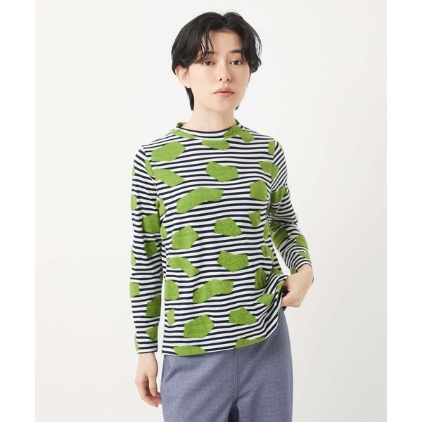 ジャンニ・ロ・ジュディチェ（GIANNI LO GIUDICE）/[日本製]浮雲ジャガードショート丈カットソー