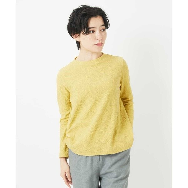 ジャンニ・ロ・ジュディチェ（GIANNI LO GIUDICE）/[日本製]綿麻バイアスチェックジャガードカットソー