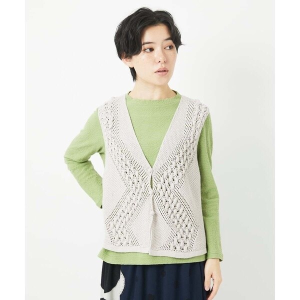 ジャンニ・ロ・ジュディチェ（GIANNI LO GIUDICE）/透かし編みニットベスト