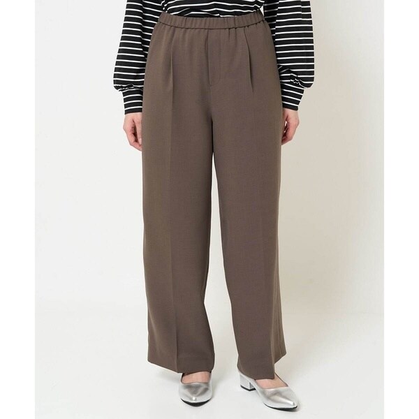 ミッシェルクラン（MICHEL ）/[小さいサイズ]ストレッチツイルワイドパンツ