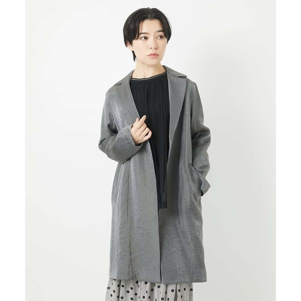 ジョルジュ・レッシュ（ES RECH）/メタリックツイルロングコート