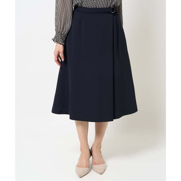 MK ミッシェルクラン（MK MICHEL  ）/【小さいサイズ】ベルト付きAラインスカート/洗える/セットアップ対応