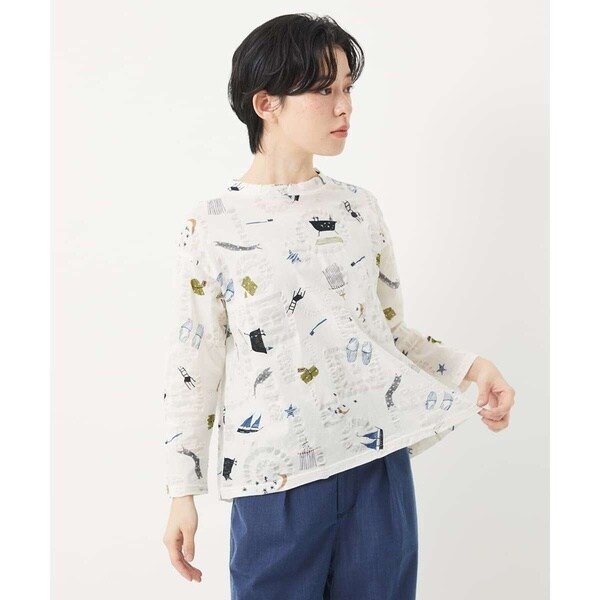 ジャンニ・ロ・ジュディチェ（GIANNI LO GIUDICE）/[日本製]バスルームリップルプリントカットソー