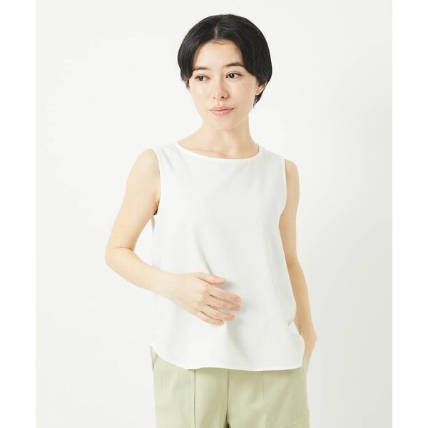 ジョルジュ・レッシュ（ES RECH）/[日本製/多機能素材]カットジョーゼットタンクトップ