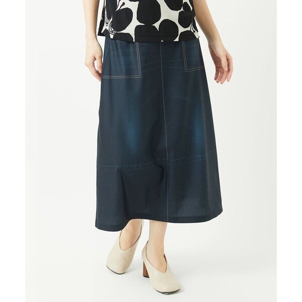 ジャンニ・ロ・ジュディチェ（GIANNI LO GIUDICE）/[リバーシブル]デニムペイズリープリントスカート