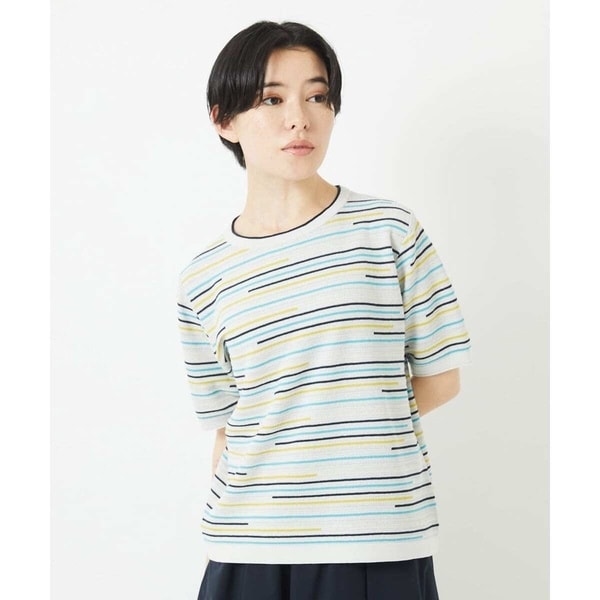 ジョルジュ・レッシュ（ES RECH）/カラフルボーダージャガードニット