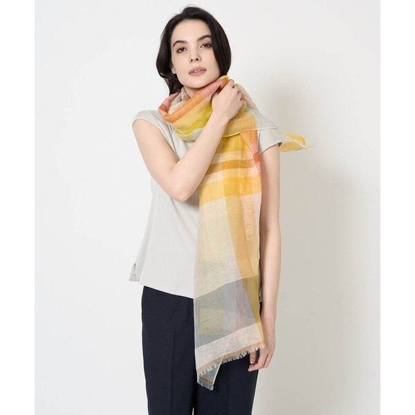 クリスチャンオジャール（christianaujard）/リネンコットンチェックストール