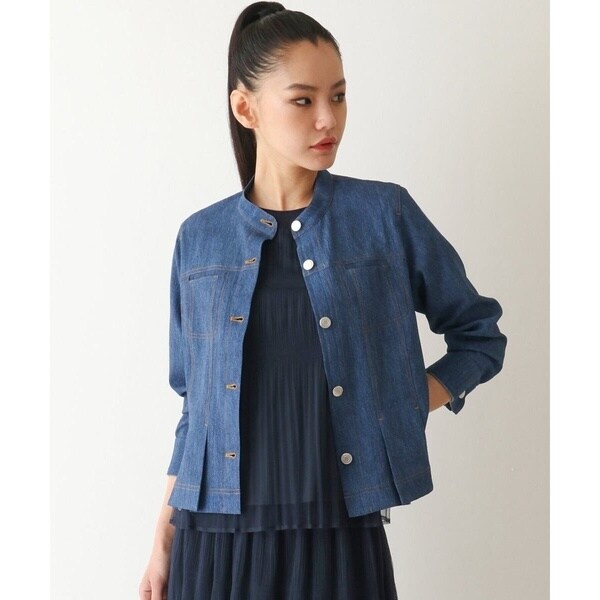 ヒロコビス（hirokobis）/【小さいサイズ】デニム風ステッチデザインジャケット