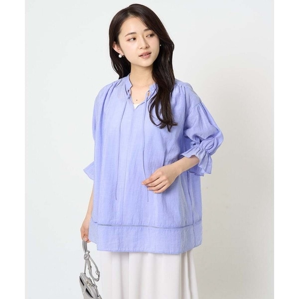 MK ミッシェルクラン（MK MICHEL  ）/【小さいサイズ】シアーチュニックブラウス/洗える