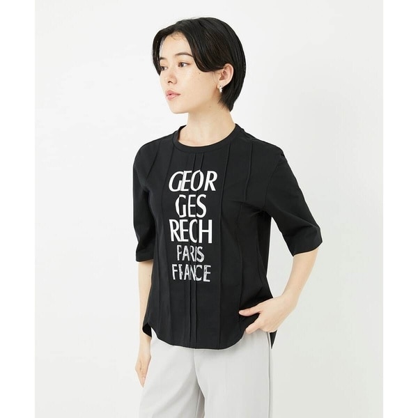 ジョルジュ・レッシュ（ES RECH）/ピンタックロゴカットソー