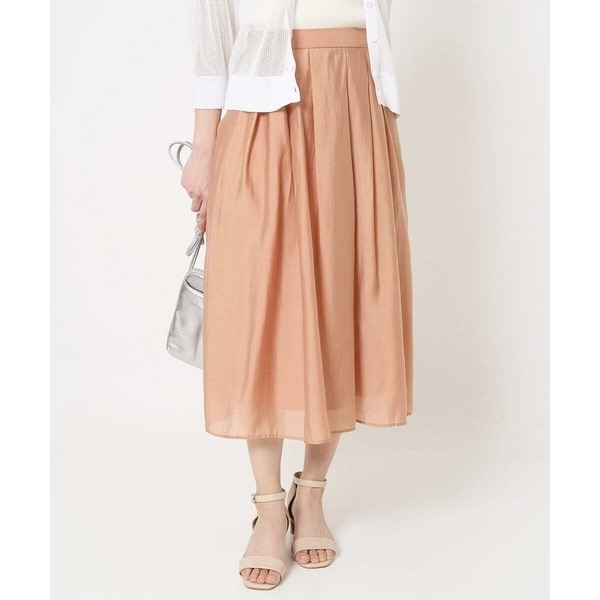 MK ミッシェルクラン（MK MICHEL  ）/【小さいサイズ】ウエストタックシアースカート/洗える