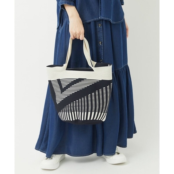 ジョルジュ・レッシュ（ES RECH）/幾何プリントニットバッグ