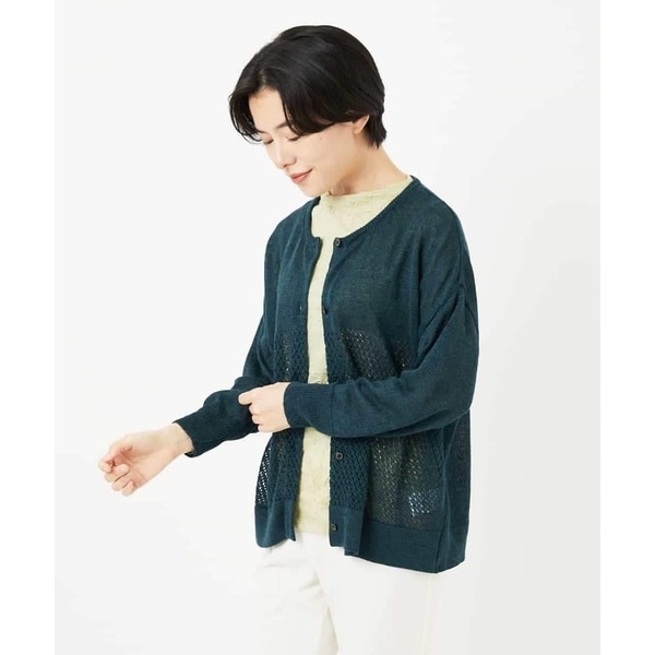 ジャンニ・ロ・ジュディチェ（GIANNI LO GIUDICE）/[日本製]リネンニットカーディガン