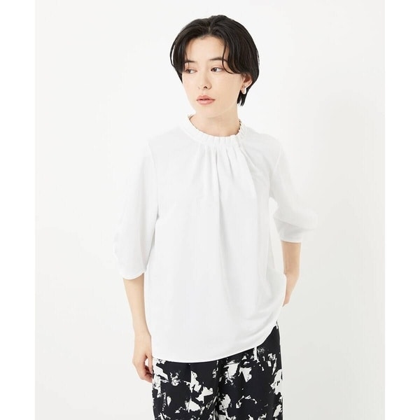 ジョルジュ・レッシュ（ES RECH）/タックフリル襟ブラウソー