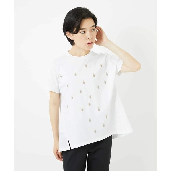 ジャンニ・ロ・ジュディチェ（GIANNI LO GIUDICE）/コットン天竺しずくプリントカットソープルオーバー