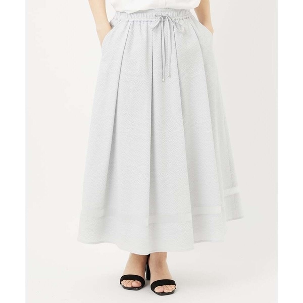 ジョルジュ・レッシュ（ES RECH）/[接触冷感/吸汗速乾]サッカータックフレアースカート