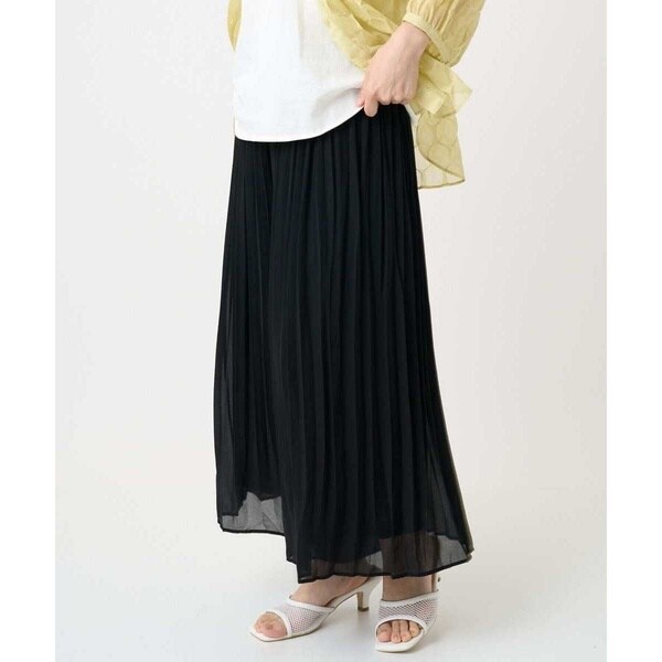 ヒロコビス（hirokobis）/【小さいサイズ】ジョーゼットプリーツワイドパンツ