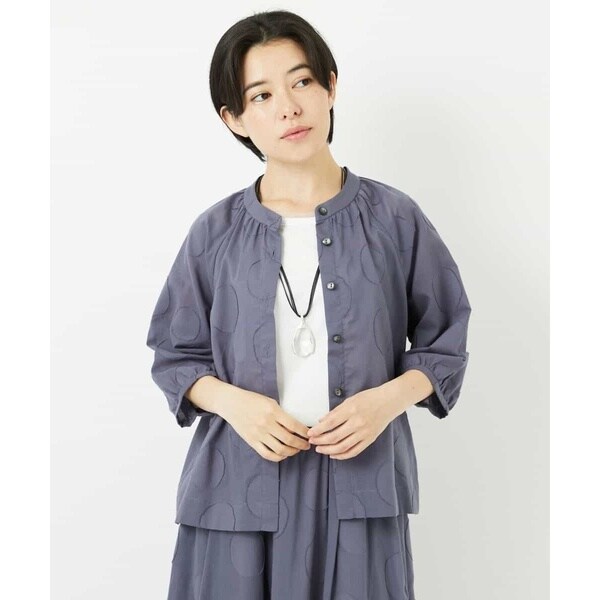 ジャンニ・ロ・ジュディチェ（GIANNI LO GIUDICE）/ドットジャガードシャツブラウス