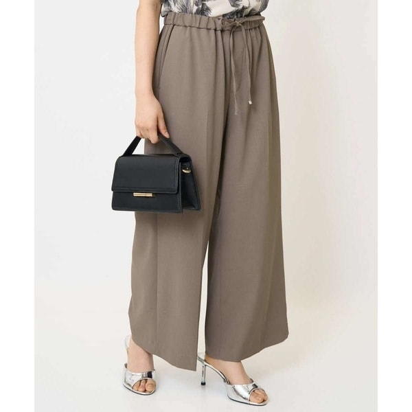 MK ミッシェルクラン（MK MICHEL  ）/【小さいサイズ】センタープレス入りストレートワイドパンツ/UVカット/接触冷感/速乾/洗える