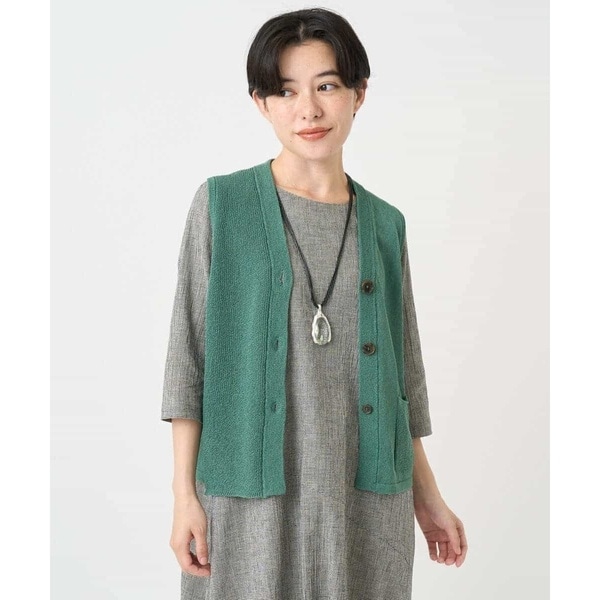 ジャンニ・ロ・ジュディチェ（GIANNI LO GIUDICE）/ペーパーヤーンニットジレ