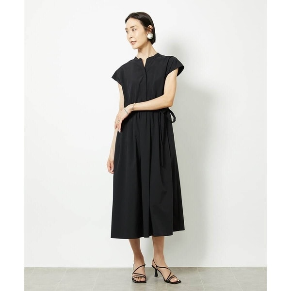 ミッシェルクラン（MICHEL ）/[小さいサイズ]キーネックギャザーワンピース