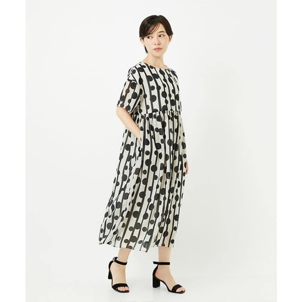 ジョルジュ・レッシュ（ES RECH）/ドットストライプシアーワンピース