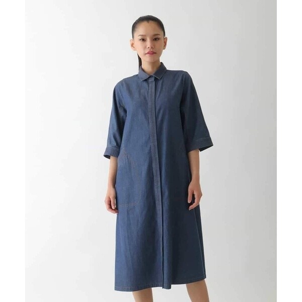 ヒロコビス（hirokobis）/【小さいサイズ】ステッチポイントデニムワンピース