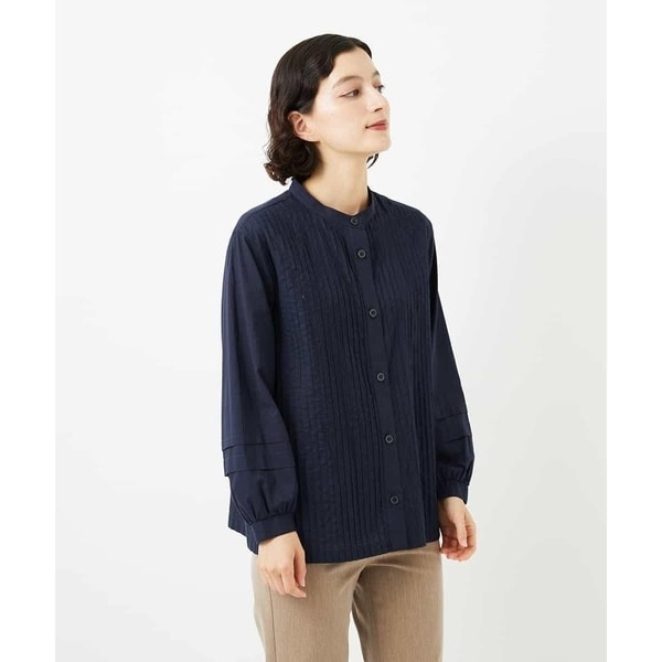 ジャンニ・ロ・ジュディチェ（GIANNI LO GIUDICE）/コットンローンピンタックブラウス