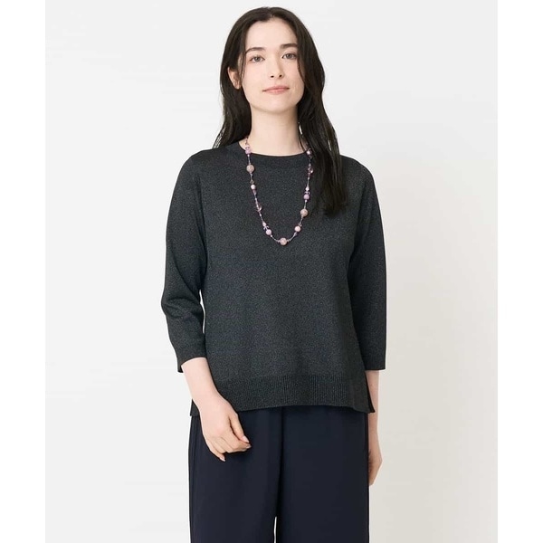 クリスチャンオジャール（christianaujard）/[アンサンブル対応]7分袖ラメニット