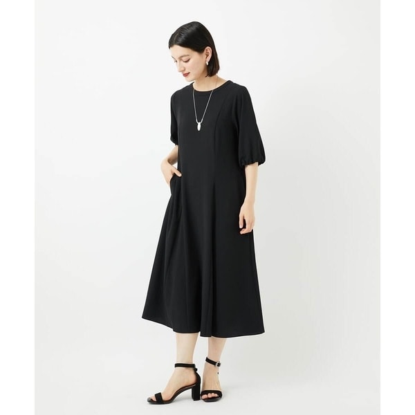 ジョルジュ・レッシュ（ES RECH）/[接触冷感/吸水速乾]ボリュームスリーブフレアワンピース