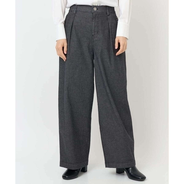 ジョルジュ・レッシュ（ES RECH）/[セットアップ対応]バレルワイドブラックデニムパンツ