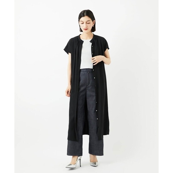 ジョルジュ・レッシュ（ES RECH）/[接触冷感/吸水速乾]バンドカラージレワンピース