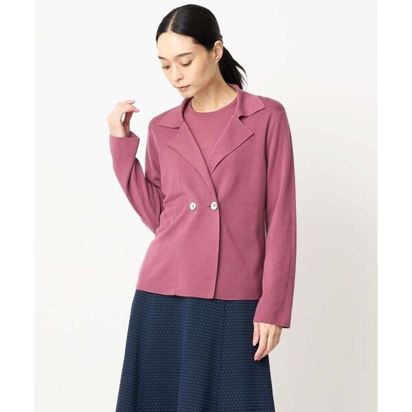 クリスチャンオジャール（christianaujard）/[アンサンブル対応]襟付ニットカーディガン