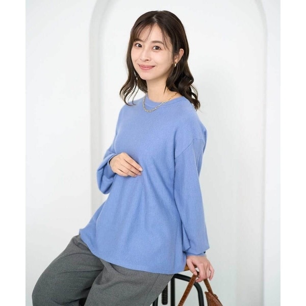 MK ミッシェルクラン（MK MICHEL  ）/【小さいサイズ】フレアーシルエットチュニックニット/洗える