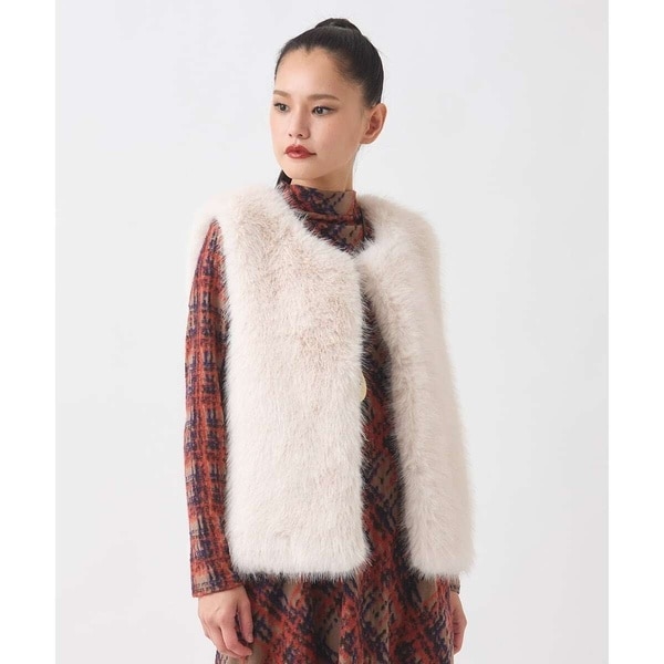 ヒロコビス（hirokobis）/【小さいサイズ】シャギーフェイクファージレ