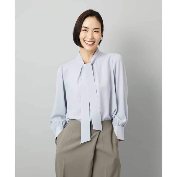 ミッシェルクラン（MICHEL ）/[小さいサイズ]ボウタイブラウス