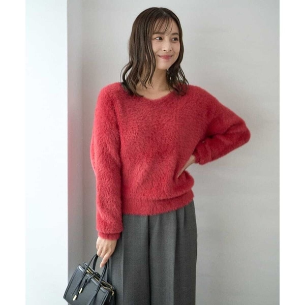 MK ミッシェルクラン（MK MICHEL  ）/【小さいサイズ】フェザーニットプルオーバー/前後2way/洗える