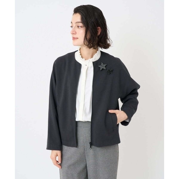 ジョルジュ・レッシュ（ES RECH）/[セットアップ対応]ノーカラージャージージップ羽織