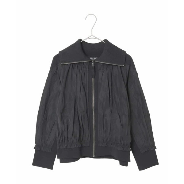 ヒロコビス（hirokobis）/【小さいサイズ】異素材ジョイントニットブルゾン