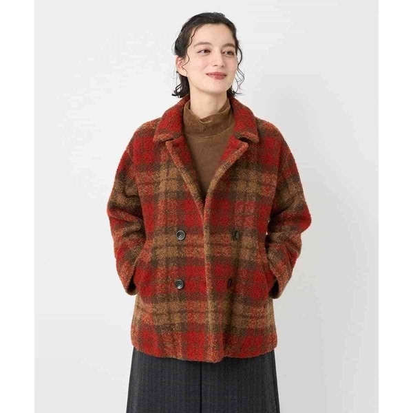 ジャンニ・ロ・ジュディチェ（GIANNI LO GIUDICE）/ループチェックウールコート