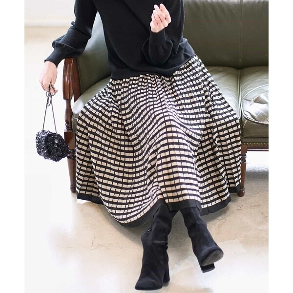 クリスチャンオジャール（christianaujard）/ジャガードニットスカート