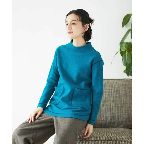 ジャンニ・ロ・ジュディチェ（GIANNI LO GIUDICE）/[日本製]ウールマイクロループスクランブル編みチュニックカットソー