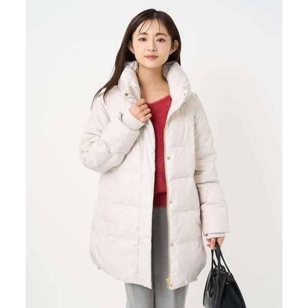 MK ミッシェルクラン（MK MICHEL  ）/【小さいサイズ】ベーシックタフタ ミドルダウンコート/撥水加工