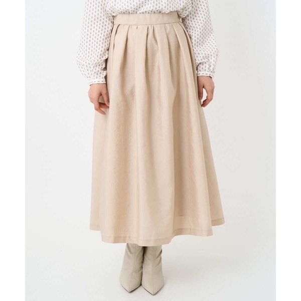 MK ミッシェルクラン（MK MICHEL  ）/【小さいサイズ】ヴィンテージ加工タックギャザースカート/洗える